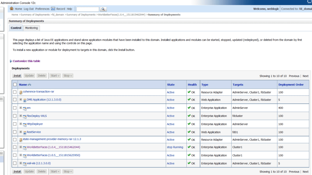 Hot Deployment to WebLogic Plan using FlexDeploy - Flexagon | Flexagon