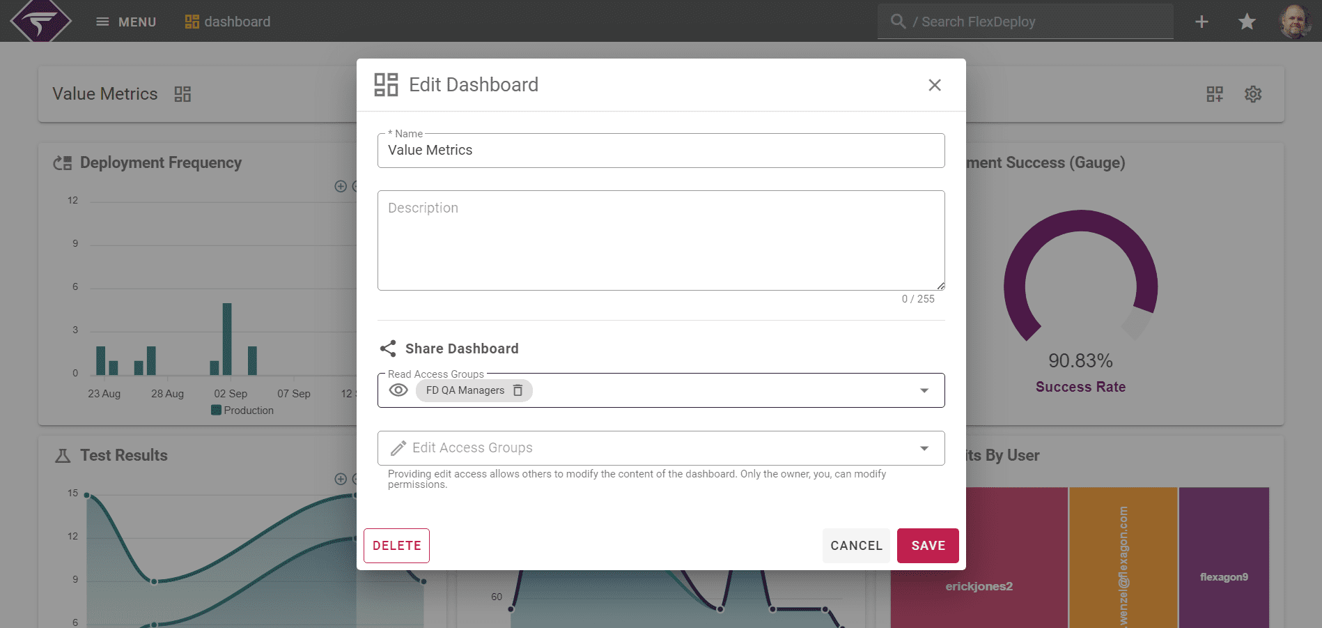 FlexDeploy Customizable DevOps Dashboard - Flexagon