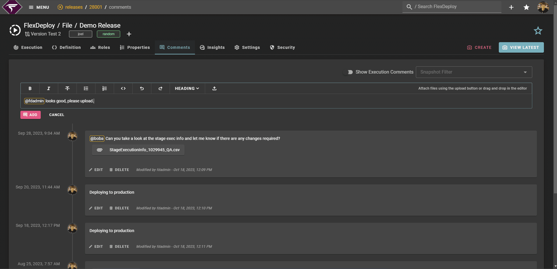 New in 7.0: Release Automation | Flexagon