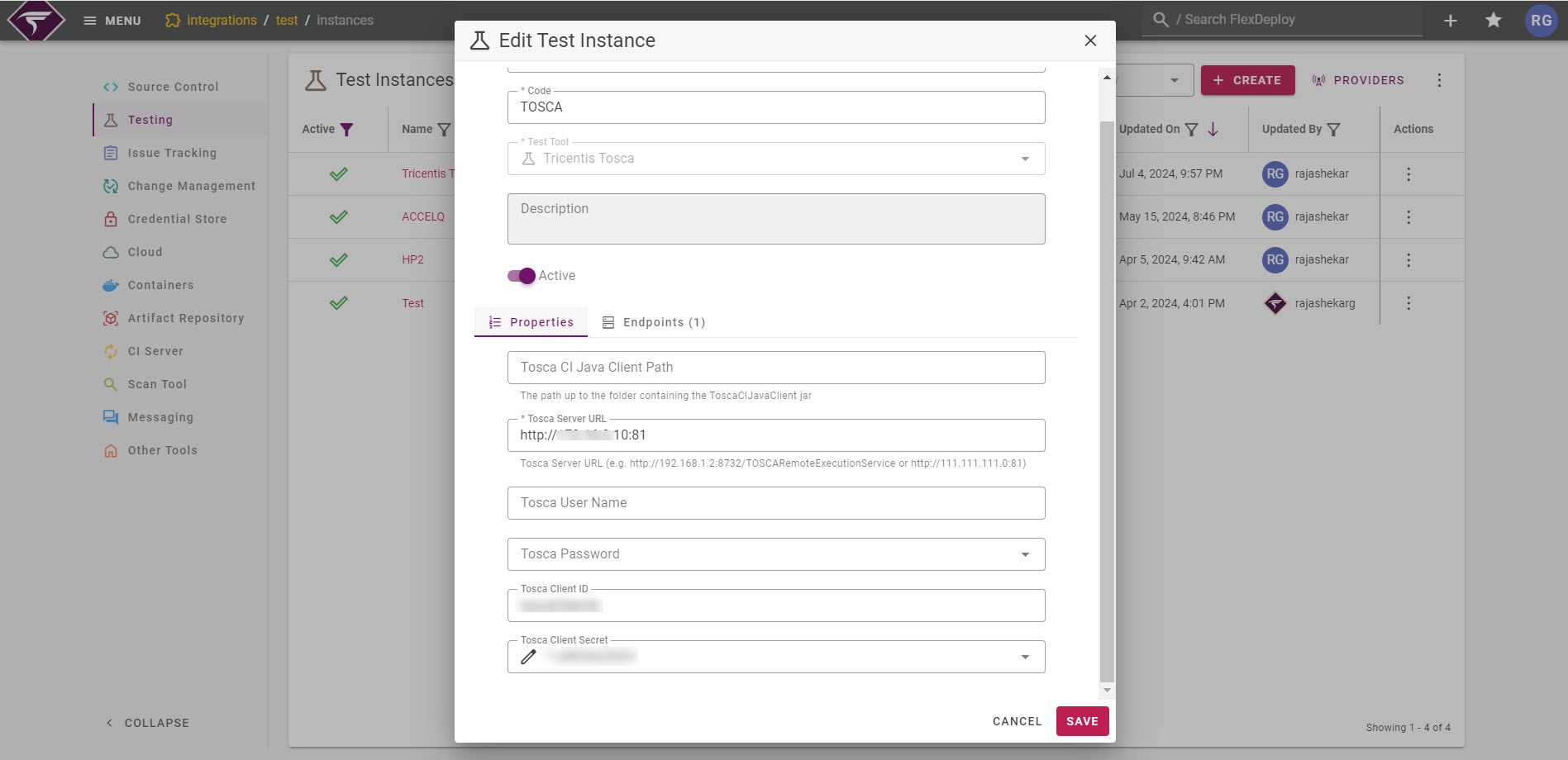 Integrating Tricentis Tosca (DEX) with FlexDeploy for Test Automation ...